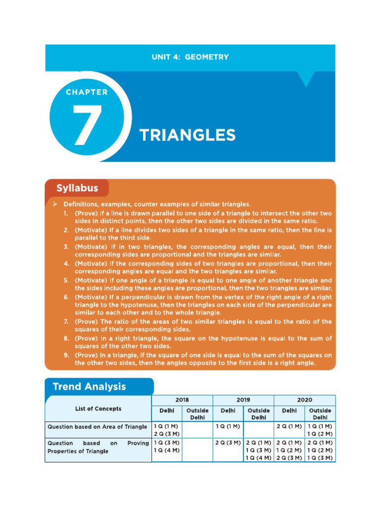 Triangles Notes | PDF