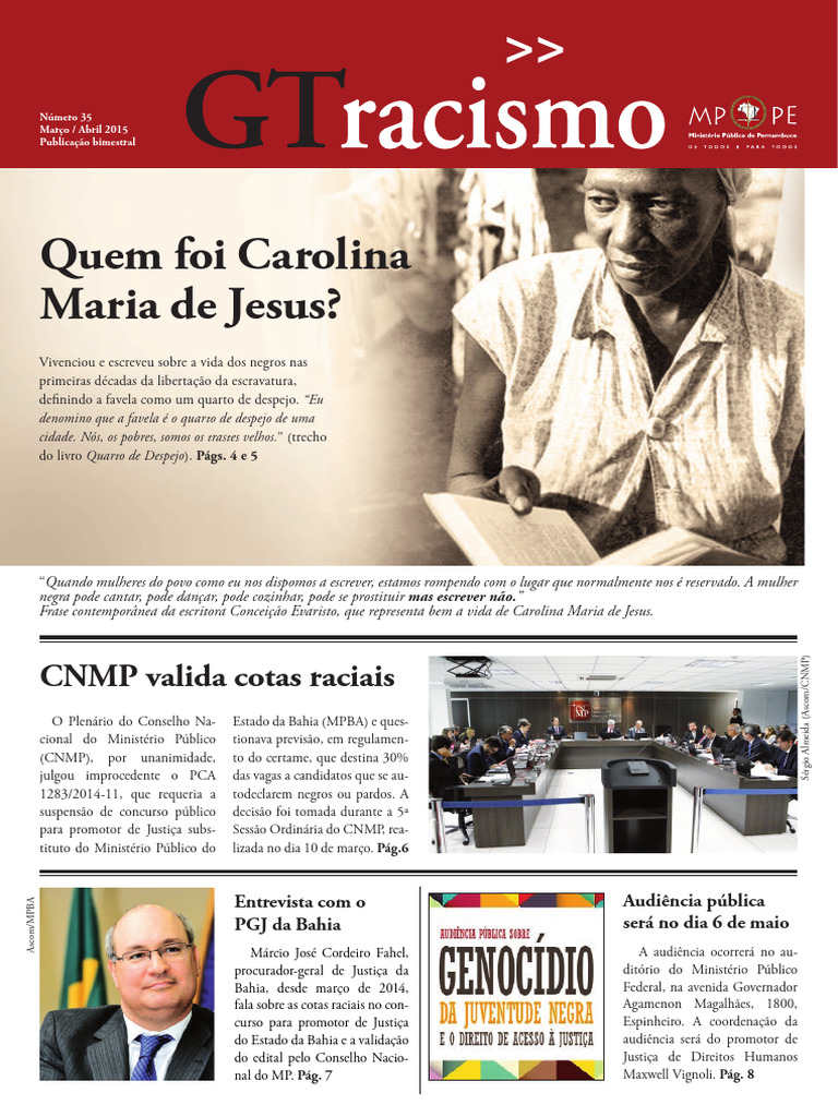 Httpswww.mppe.Mp.brmppefilesGT-RacismoInformativo GT-Racismo n 35.PDF | PDF | Racismo ...