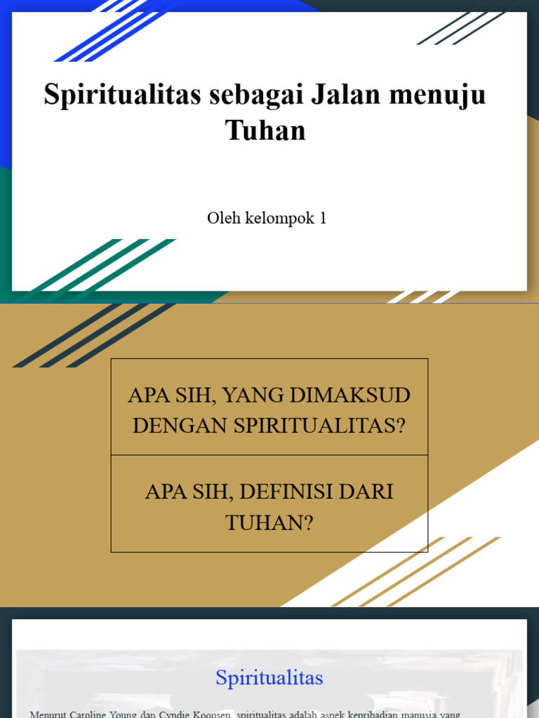 Spiritualitas Sebagai Jalan Menuju Tuhan | PDF