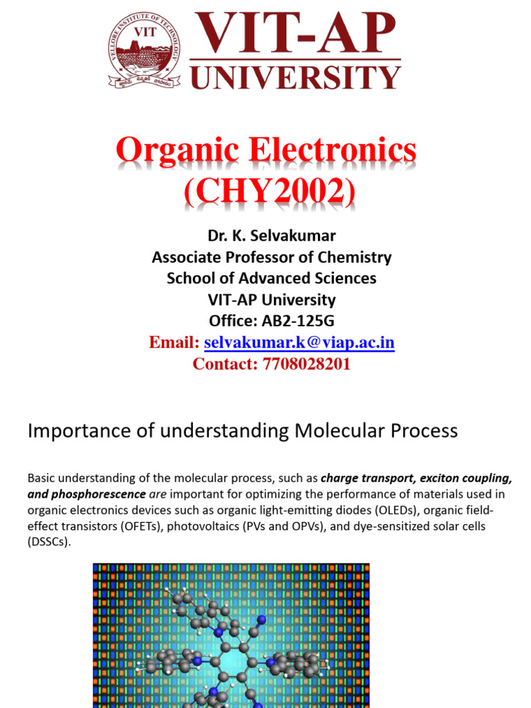 Understanding Organic Electronics Processes | PDF