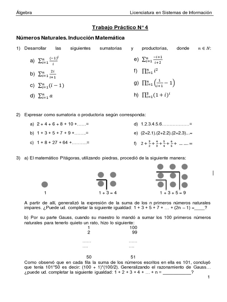 TP 4 Números Naturales | PDF | Byte | Combinatoria