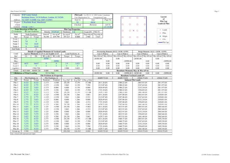 Pile Load Analysis for Core 1 | PDF | Software | Computer Science