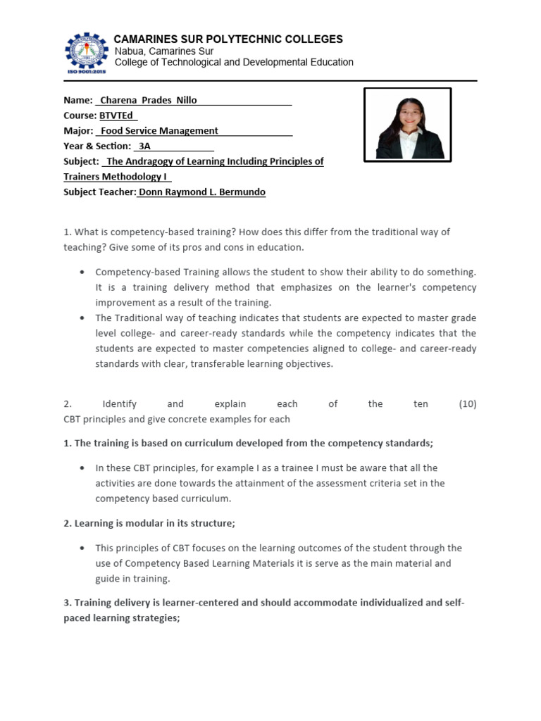 Act 1-Pro Ed 9 | PDF | Learning | Cognition