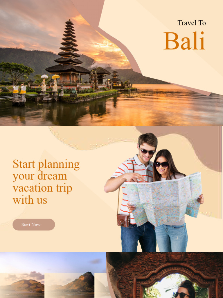 Beige and Orange Minimalist Travel To Bali Presentation | PDF | Tourism ...