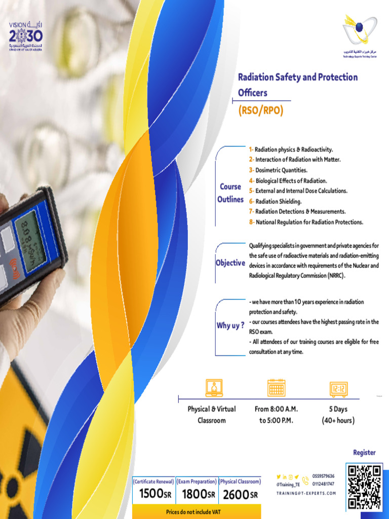 RSO Training Course Overview | PDF | Radiation Protection | Dosimetry