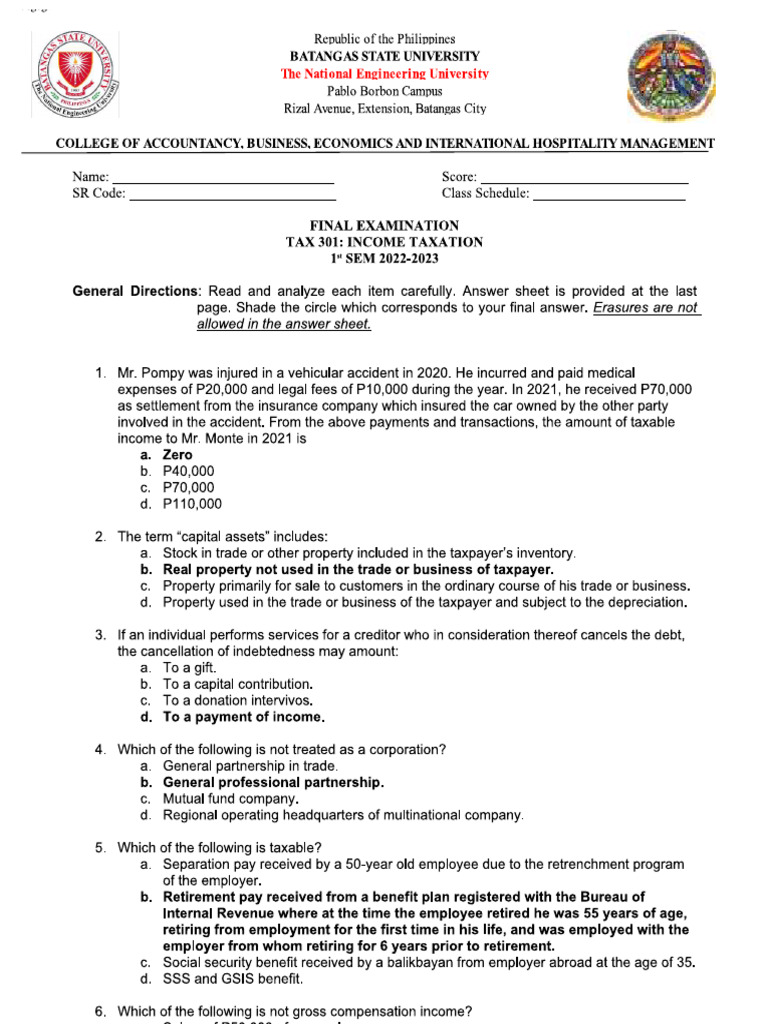 Final Exam 301 | PDF