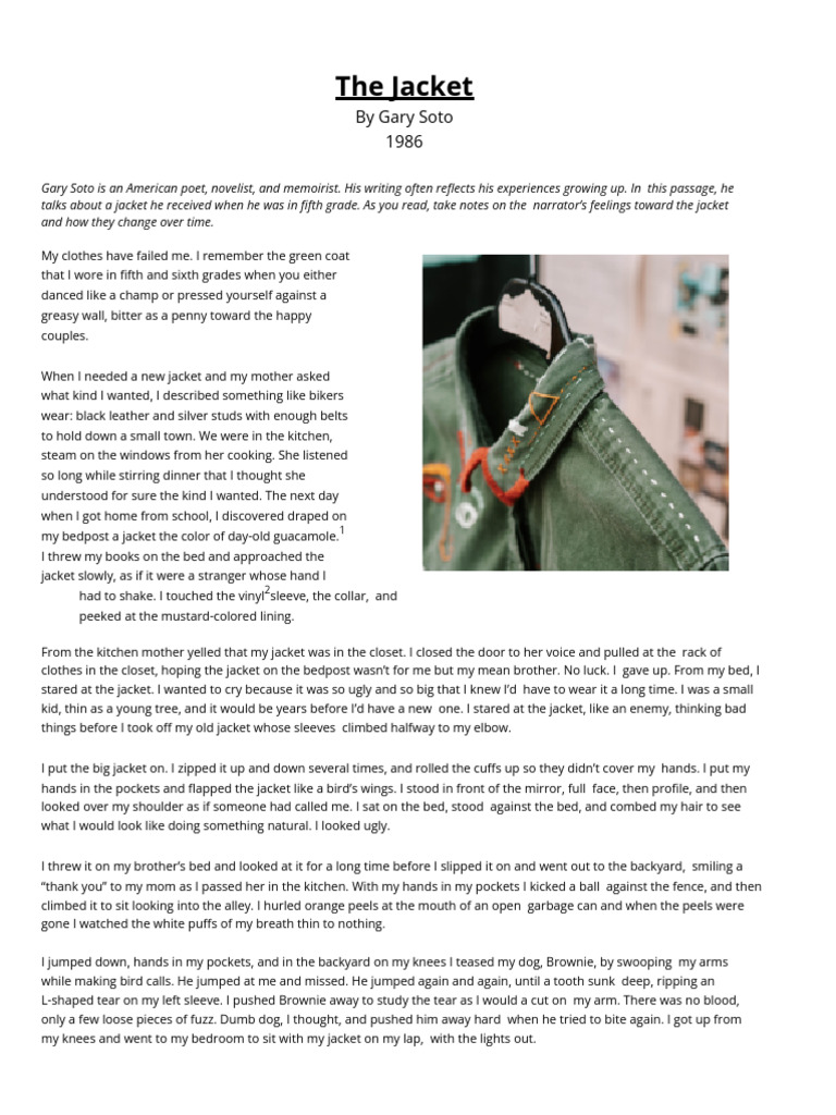The Jacket | PDF | General Fiction