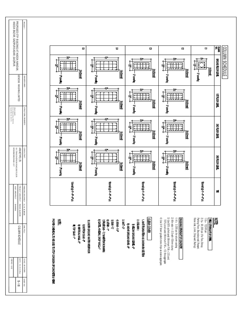 Revised Etp Drawing - 01 (03.02.2014) | Download Free PDF | Civil Engineering | Structural ...