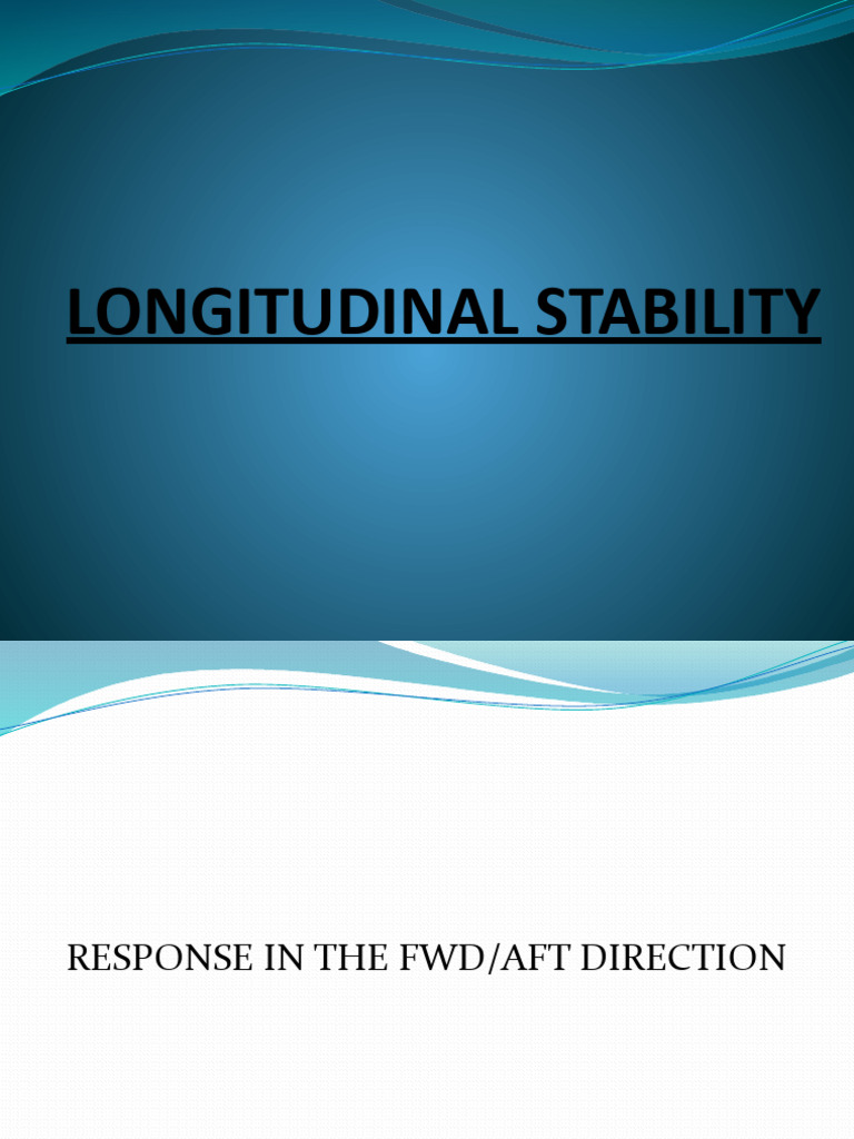 Longitudinal Stability | PDF