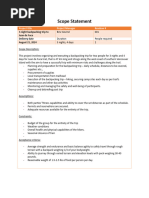 Route Card Template Completed | PDF