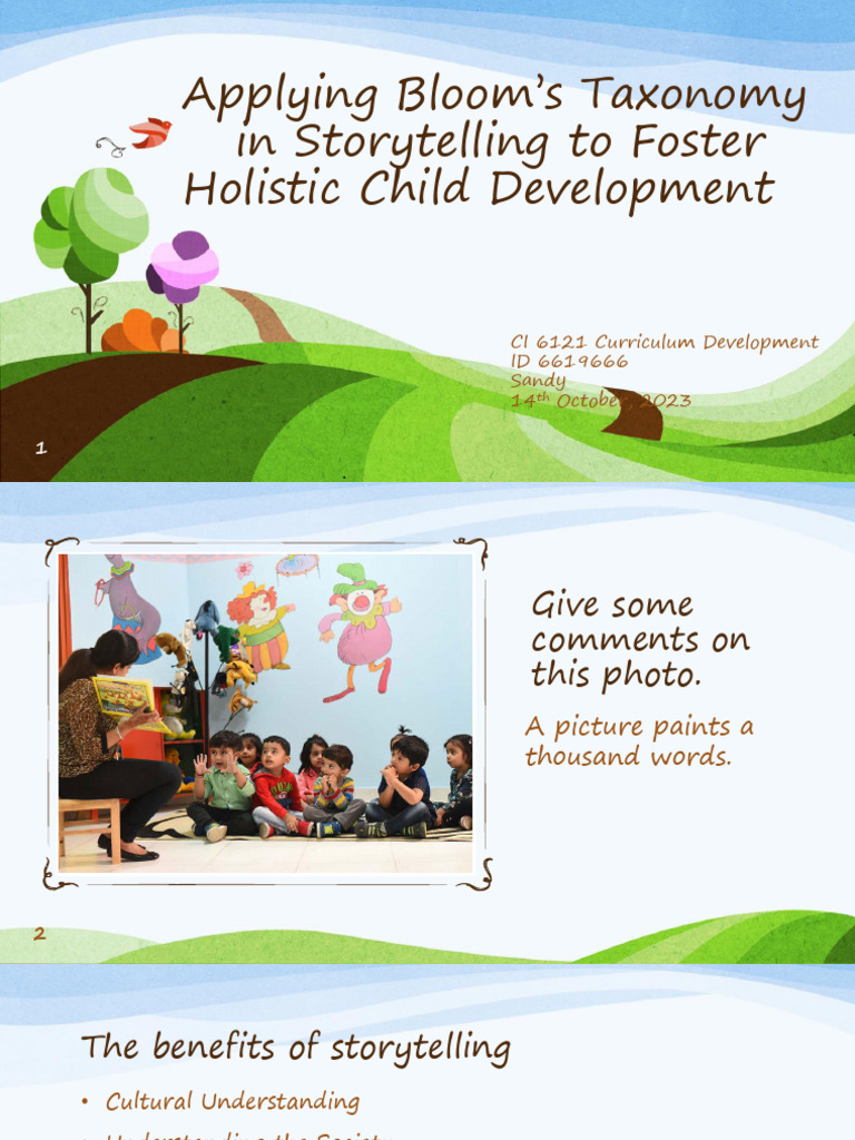 Sandy - CI6121 - Curriculum Development - Applying Bloom's Taxonomy in Storytelling - Artical ...