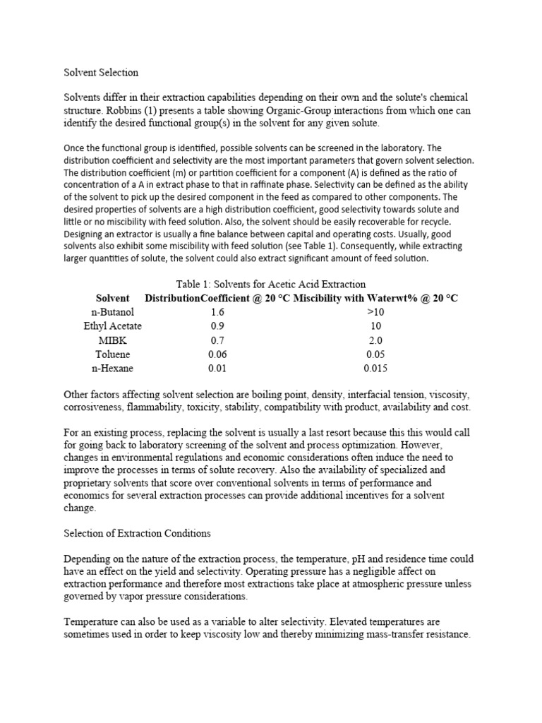 Liquid Liquid Extraction | PDF | Phase (Matter) | Emulsion