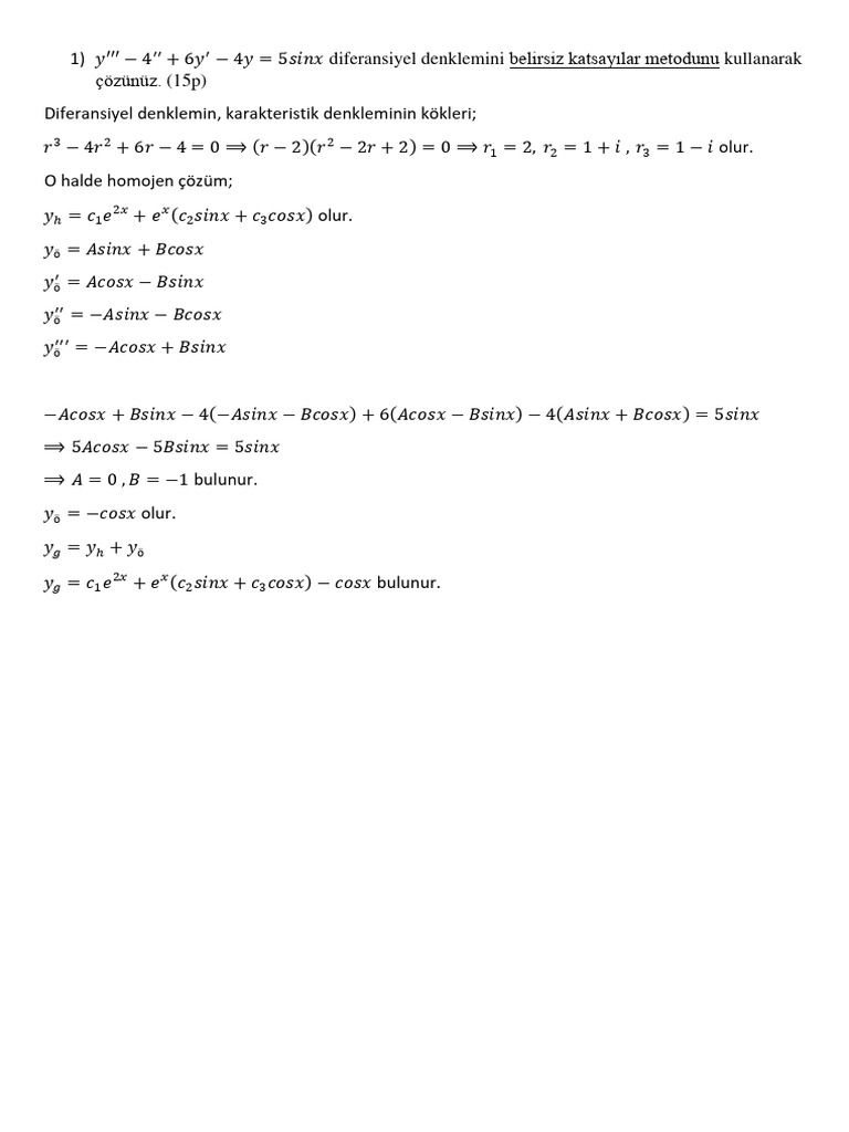 Dif - Denk Final Sorular | PDF