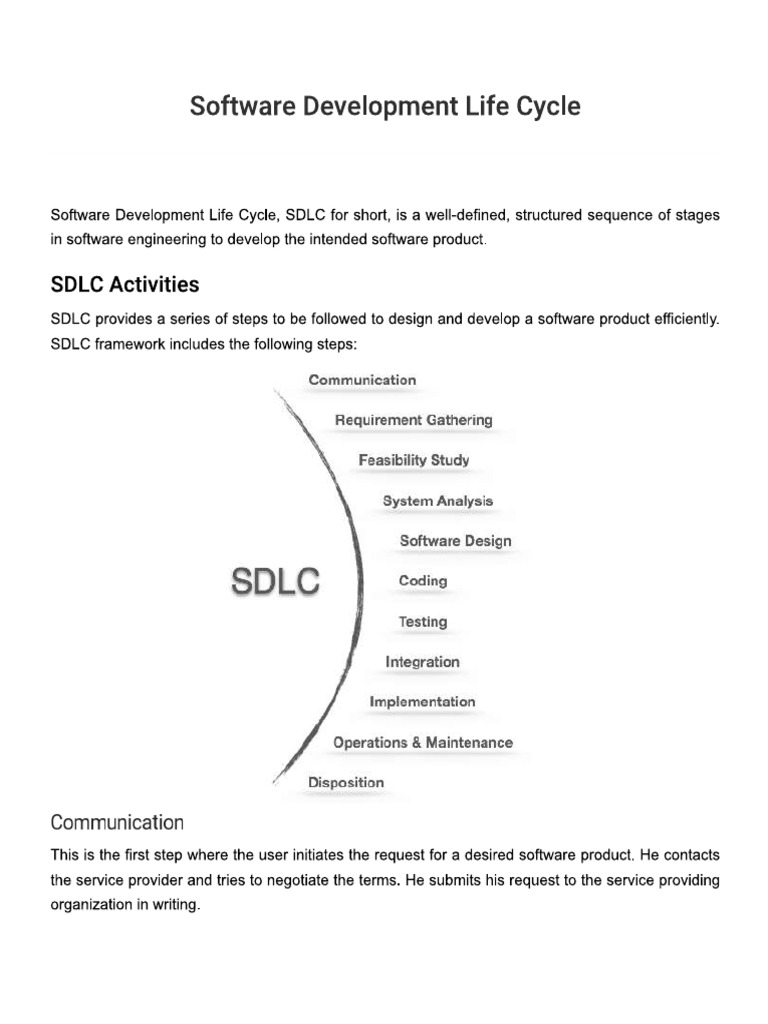SDLC | PDF
