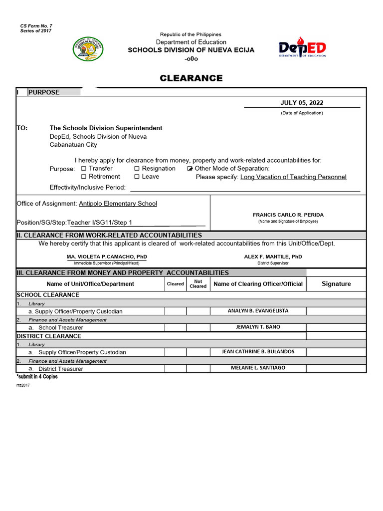 District Clearance 1 | PDF | Doctor Of Philosophy