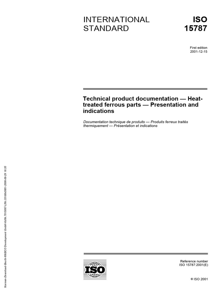 ISO15787en - 0112 - Technical Product Documentation - Heattreated ... ISO15787en - 0112 - Technical Product Documentation - Heattreated ...