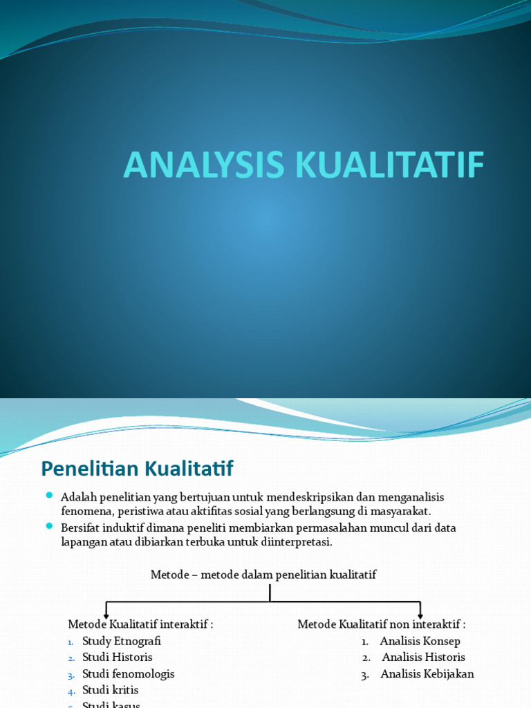 Analisis Data Kualitatif | PDF