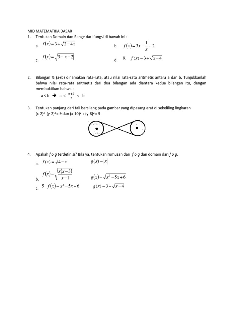 Contoh Soal Kalkulus Matematika Dasar | PDF