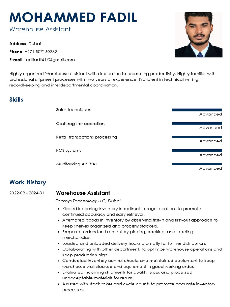 MOHAMMED FADIL Resume 7-2 | PDF