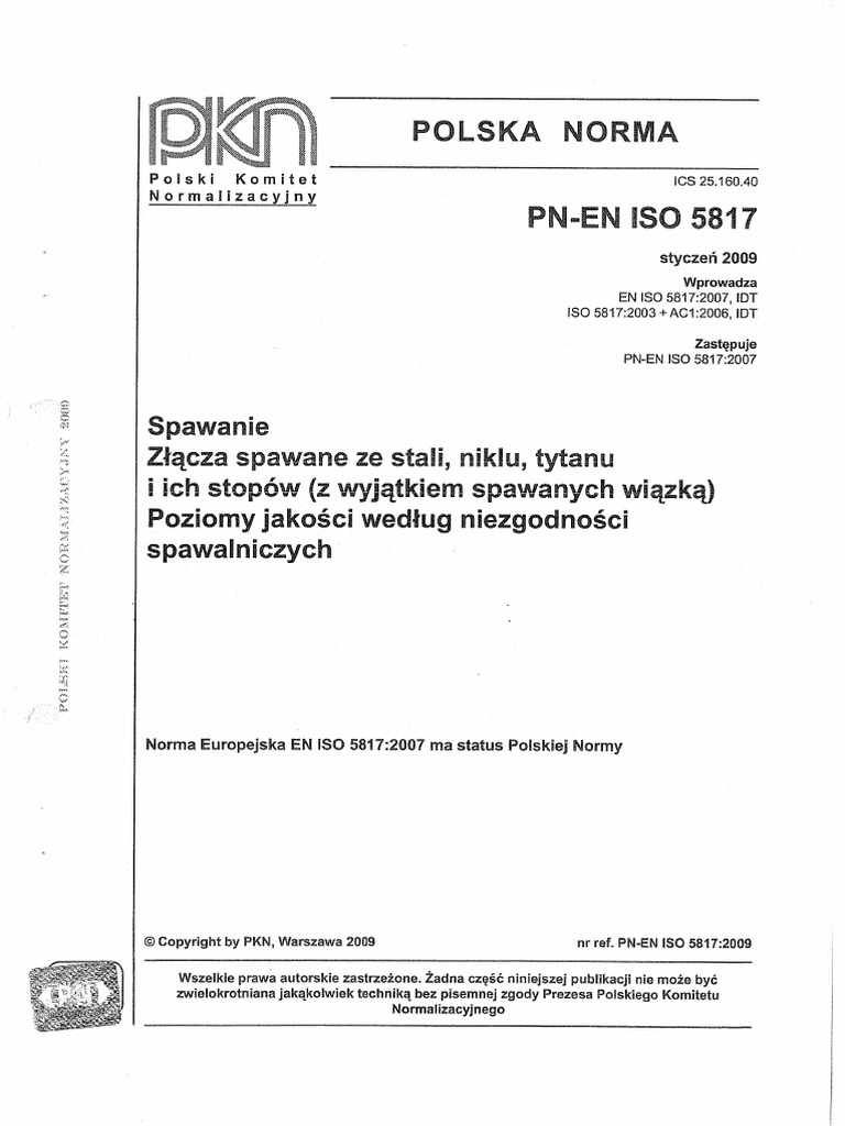Pn-En-Iso 5817 | PDF