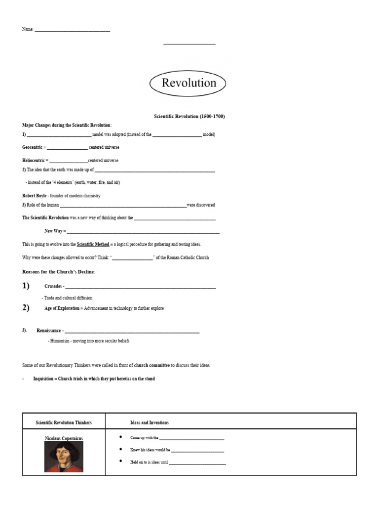 Scientific Revolution Overview | PDF