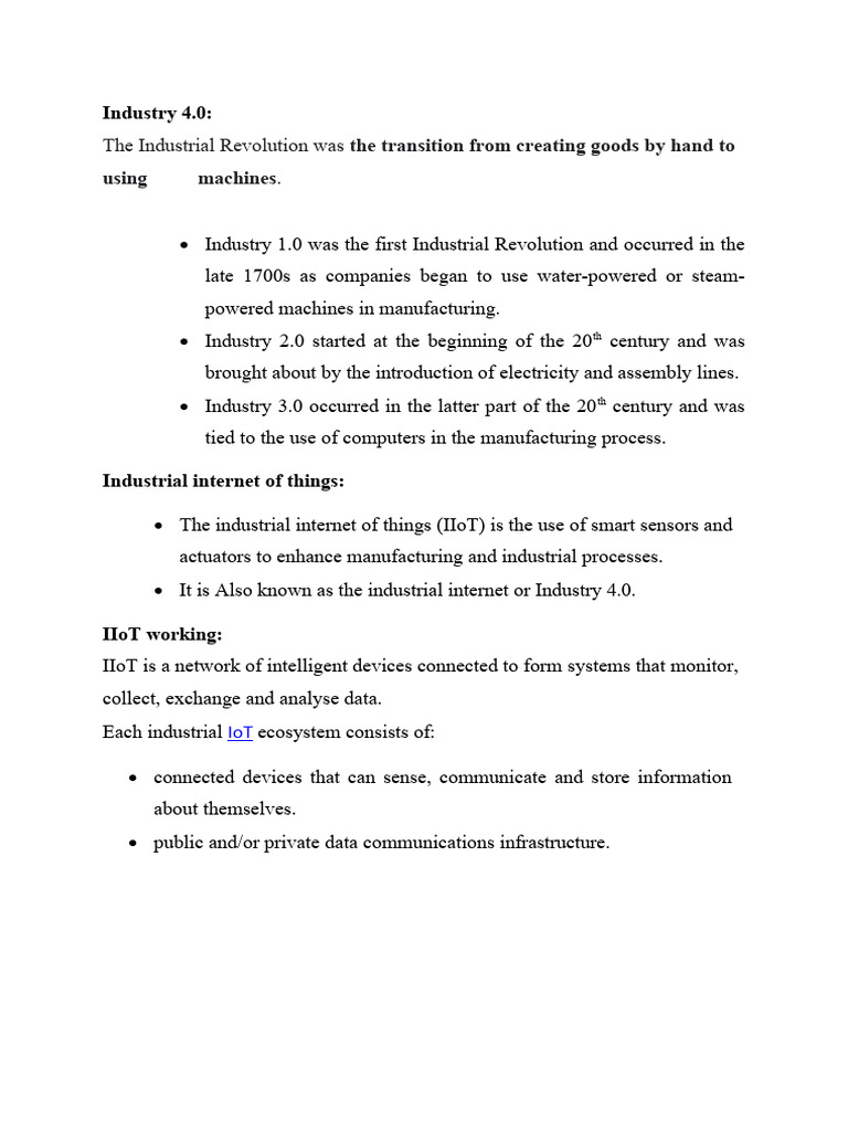 Week 1 | PDF | Internet Of Things | Embedded System