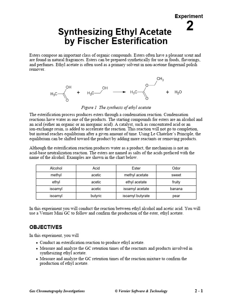 GC MINI 02 Esterification | PDF