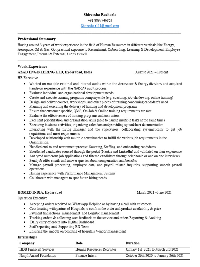 Shireesha Racharla-1 | PDF