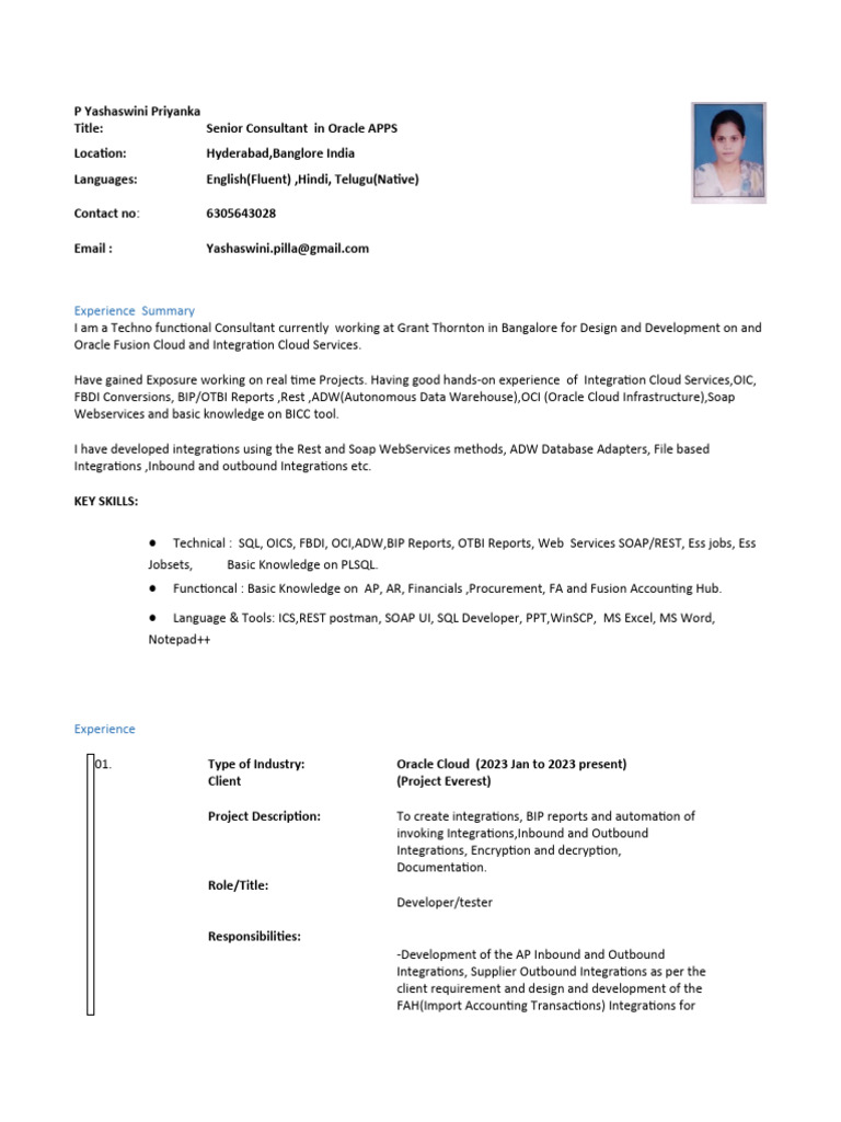 Naukri YashaswiniPriyanka (5y 6m) | PDF | Web Service | Cloud Computing