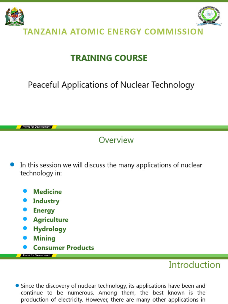 Matulanya - Applications of Nuclear Technology | PDF | Nuclear Medicine ...