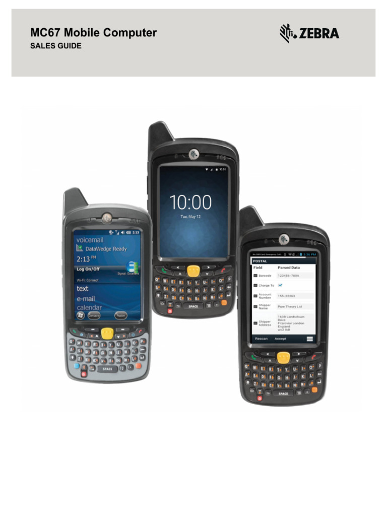 Mc67 Sales Guide en Us | PDF | Mobile App | Android (Operating System)