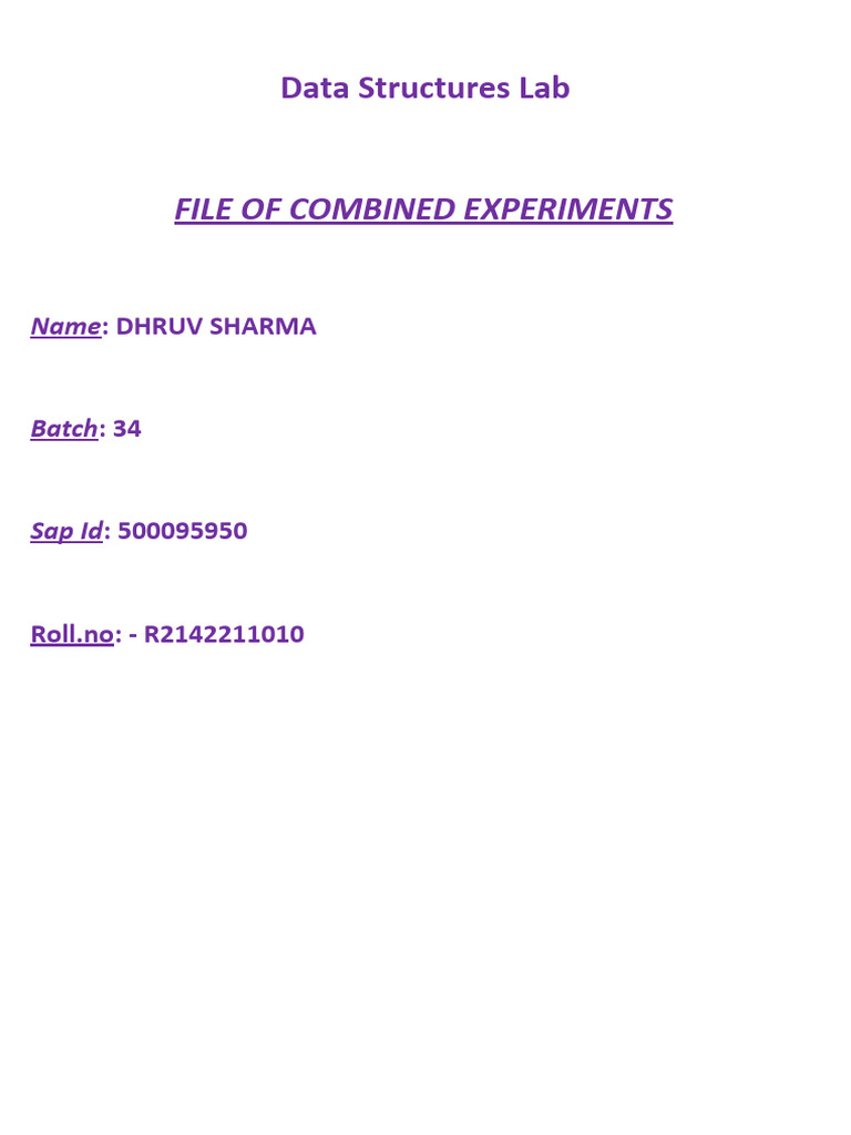 Data Structures Lab All Experiments File Pdf Queue Abstract Data Type Computer Programming