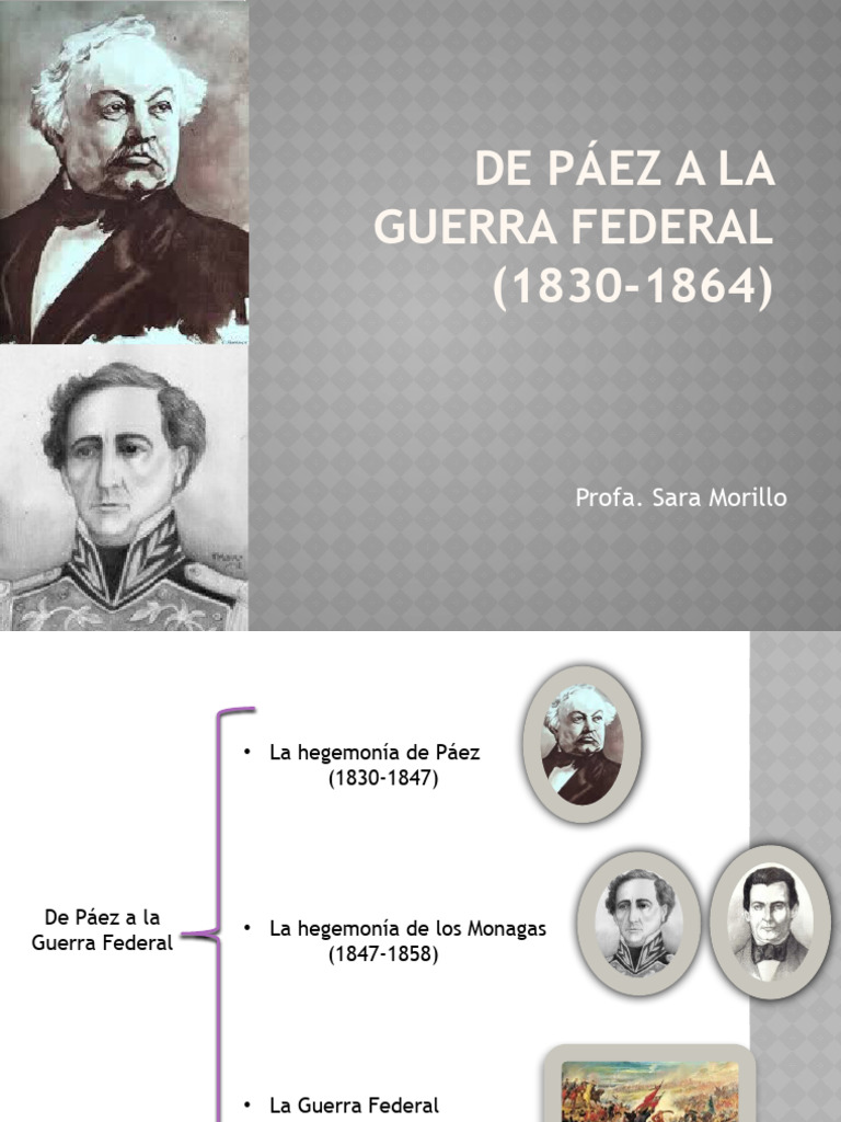 De Páez A La Guerra Federal | PDF | Venezuela | Gobierno