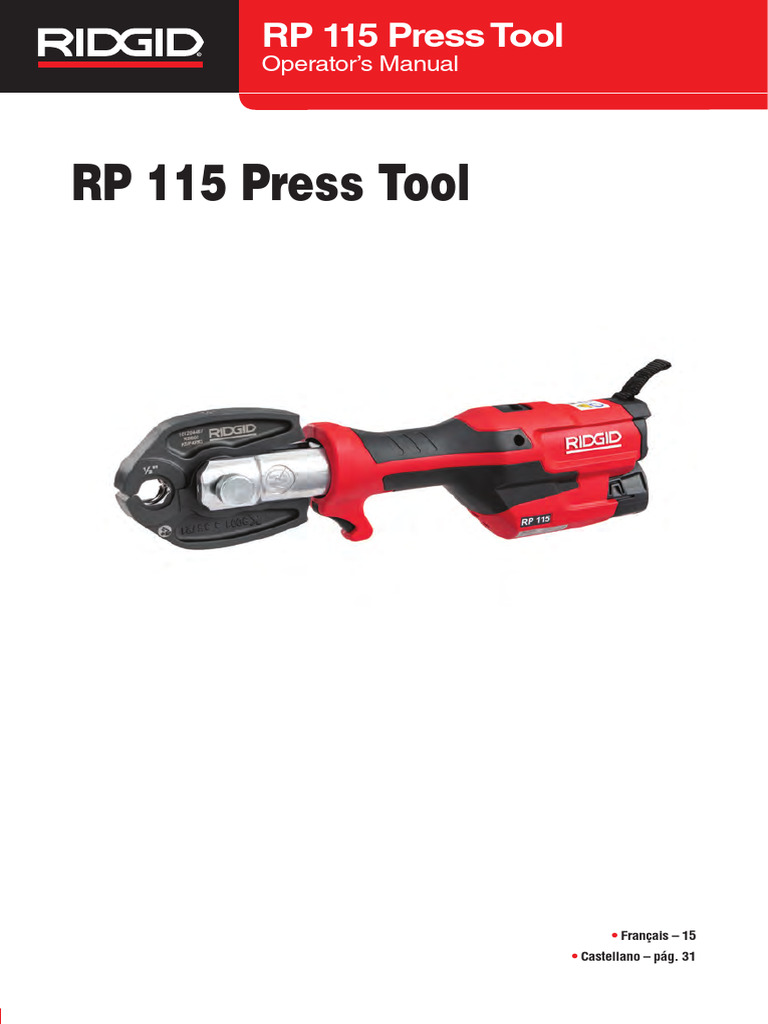 R RP115 Manual EN | PDF | Manufactured Goods