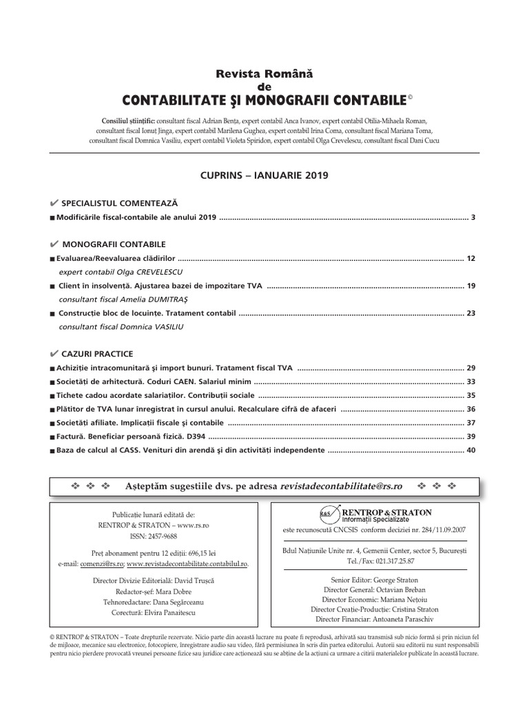 Monografii-Contabile REVISTA | PDF