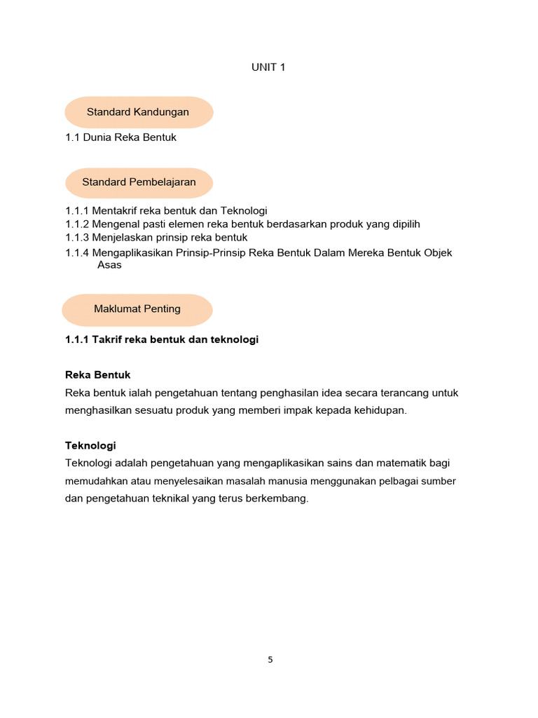 Elemen Reka Bentuk | PDF