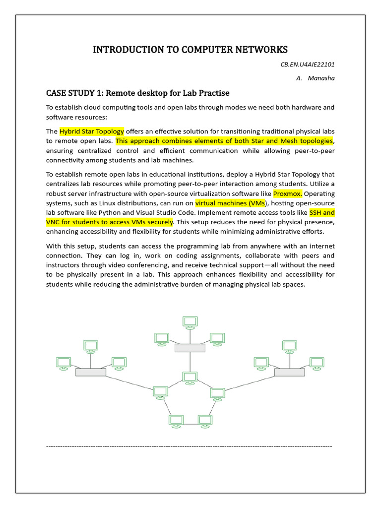Network Topology in Cisco Packet Tracer | PDF | Peer To Peer | Cloud Computing