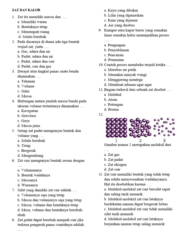 Soal Zat Dan Kalor | PDF