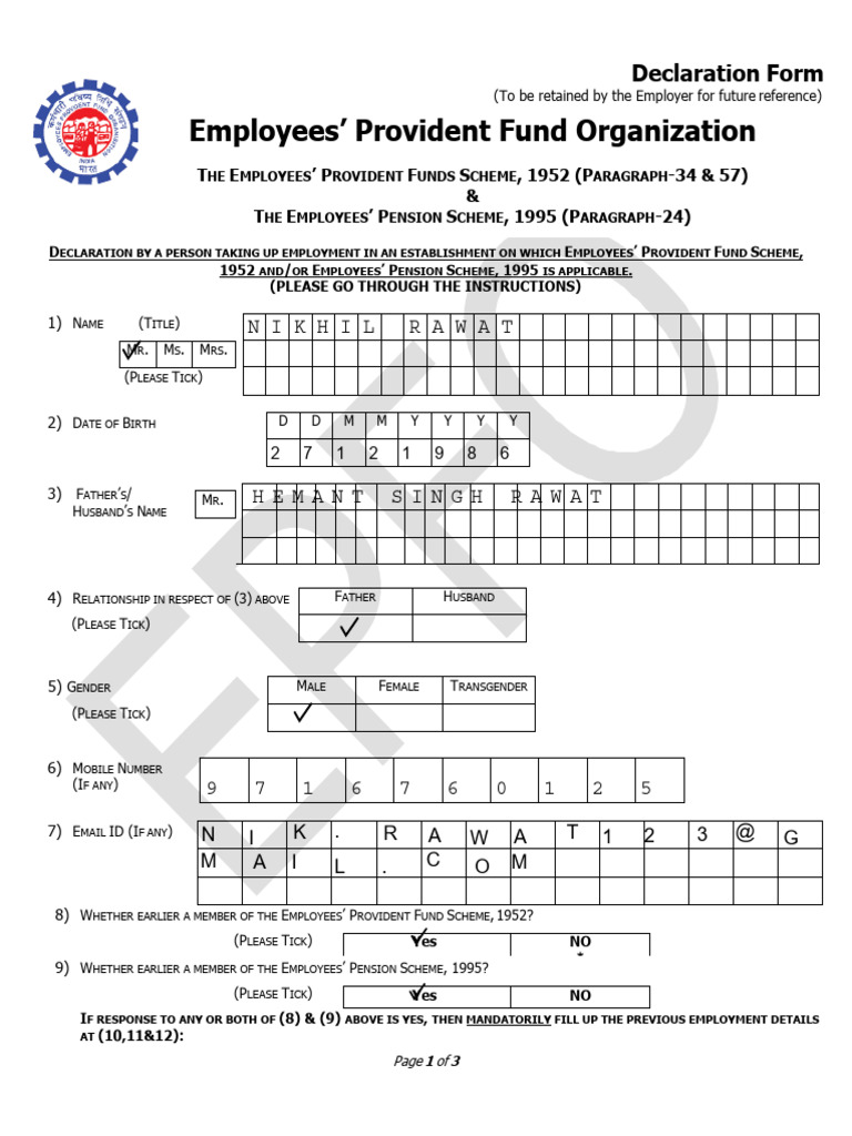Declaration Form-Signed | PDF | Government