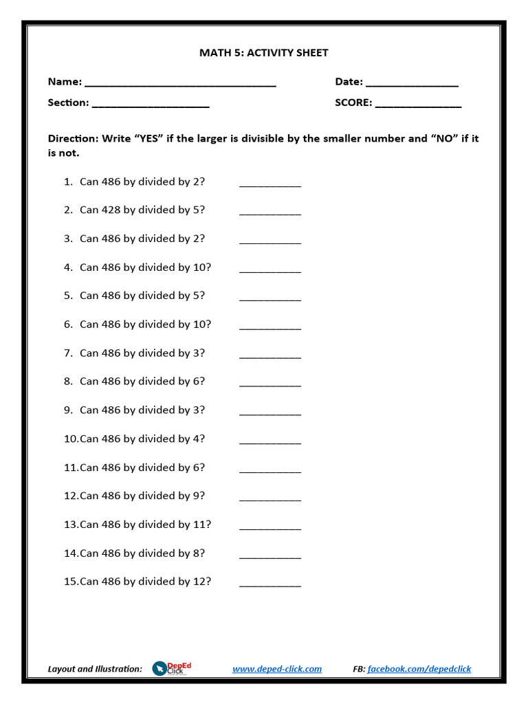 Grade 5 Activity Sheets Q1 Week 1 | PDF | Teaching Methods & Materials