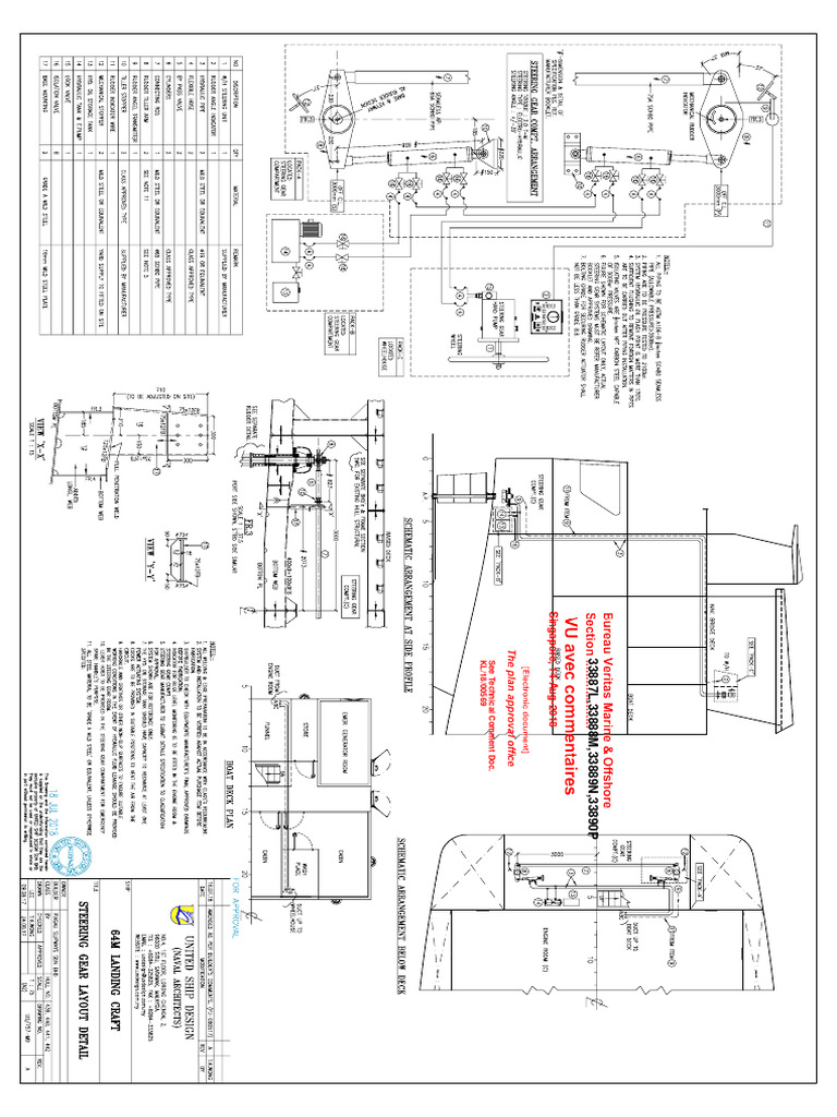 757-M9 (A) Steering Gear Layout Detail | PDF | Technology & Engineering