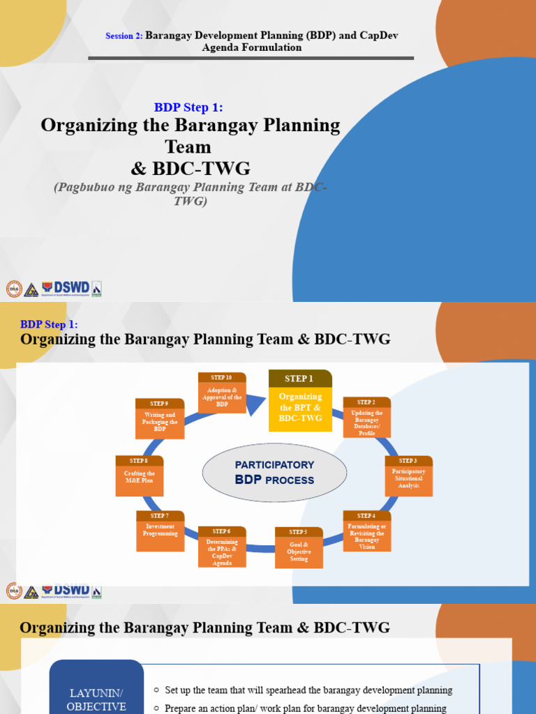 Barangay Development Planning Guide | PDF | Finance & Money Management | Art