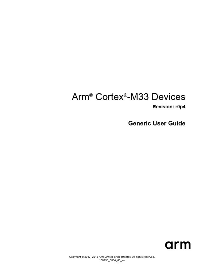 Arm Cortex m33 Dgug 100235 0004 00 en | PDF