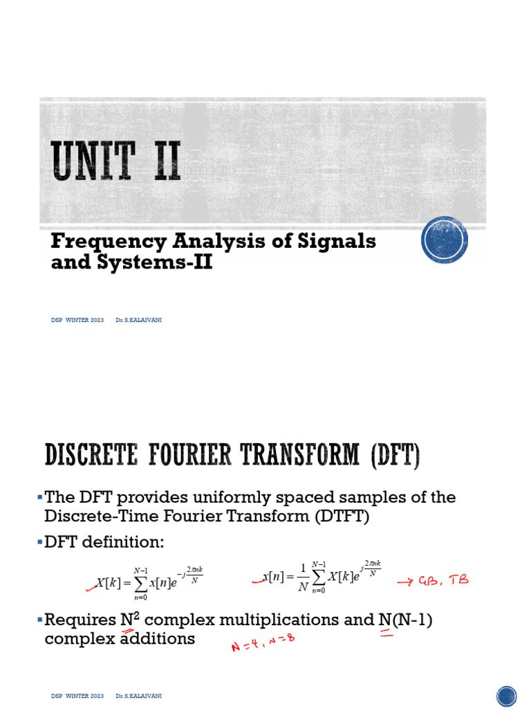 FFT and Goertzel Algorithm Overview | PDF | Discrete Fourier Transform | Telecommunications ...