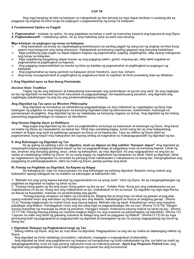 ESP 10 Lecture | PDF