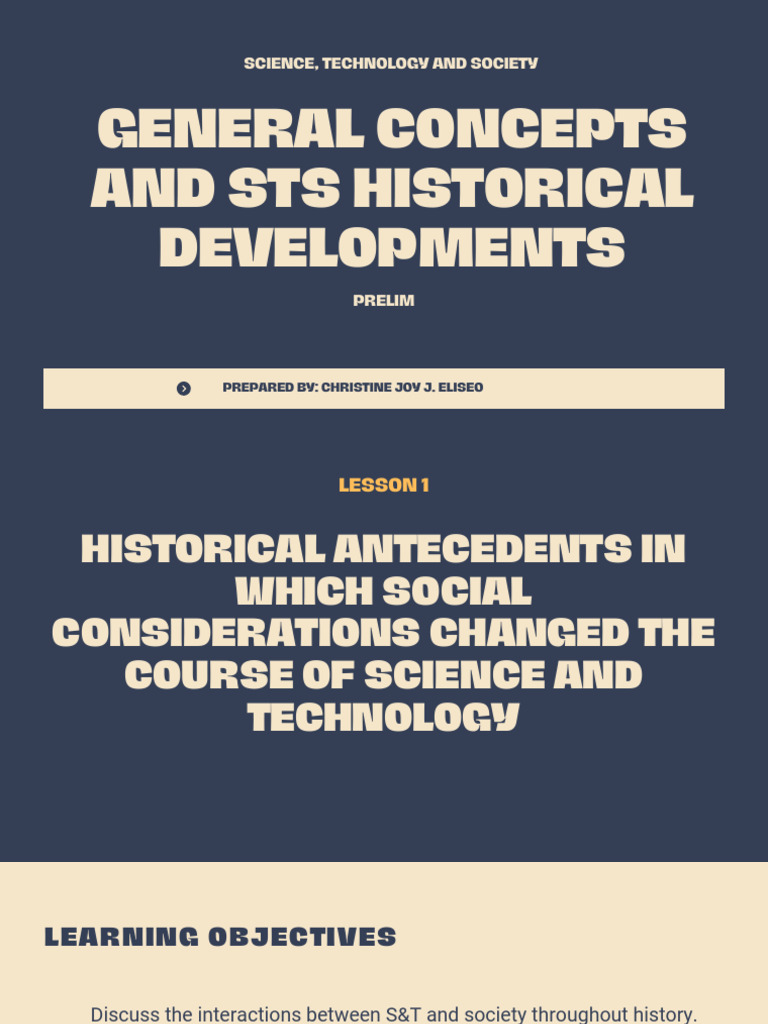 STS Lesson 1 | PDF | Science | Sumer