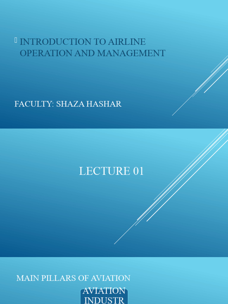 1 Introduction To Airline Operation | PDF | Airlines | Aviation