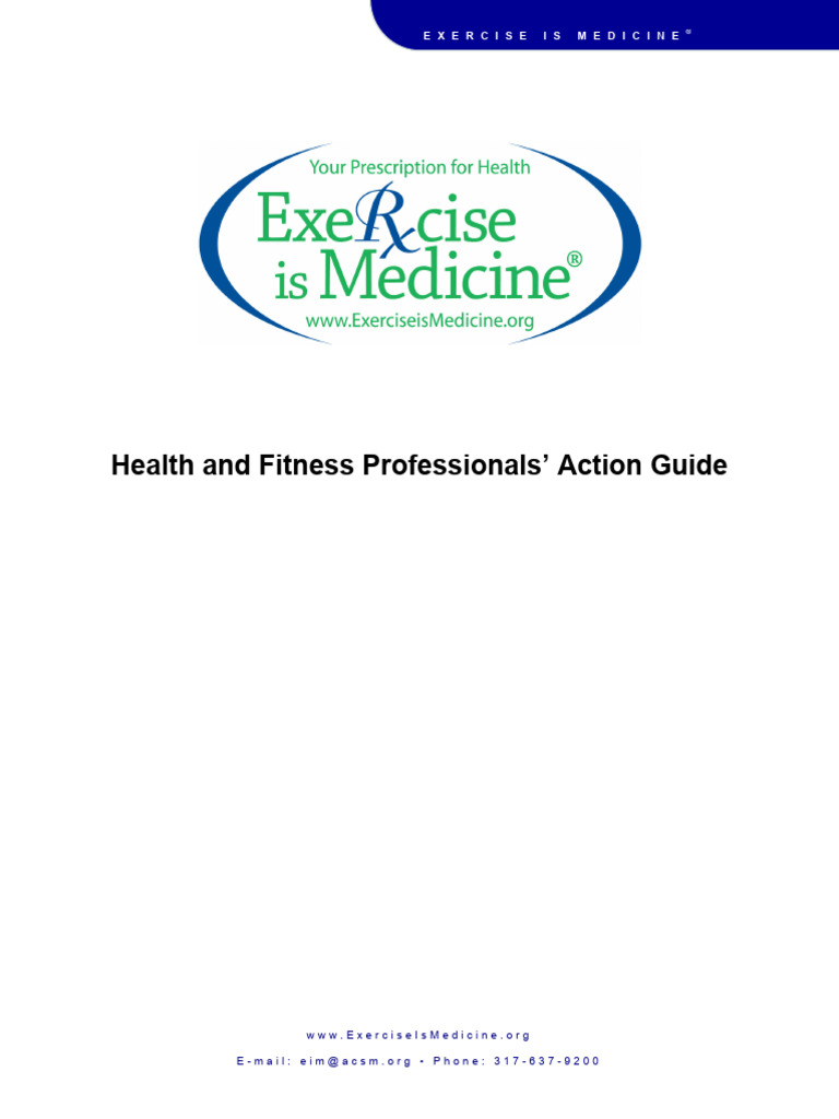 ExPro Action Guide | PDF | Physical Fitness | Health Care