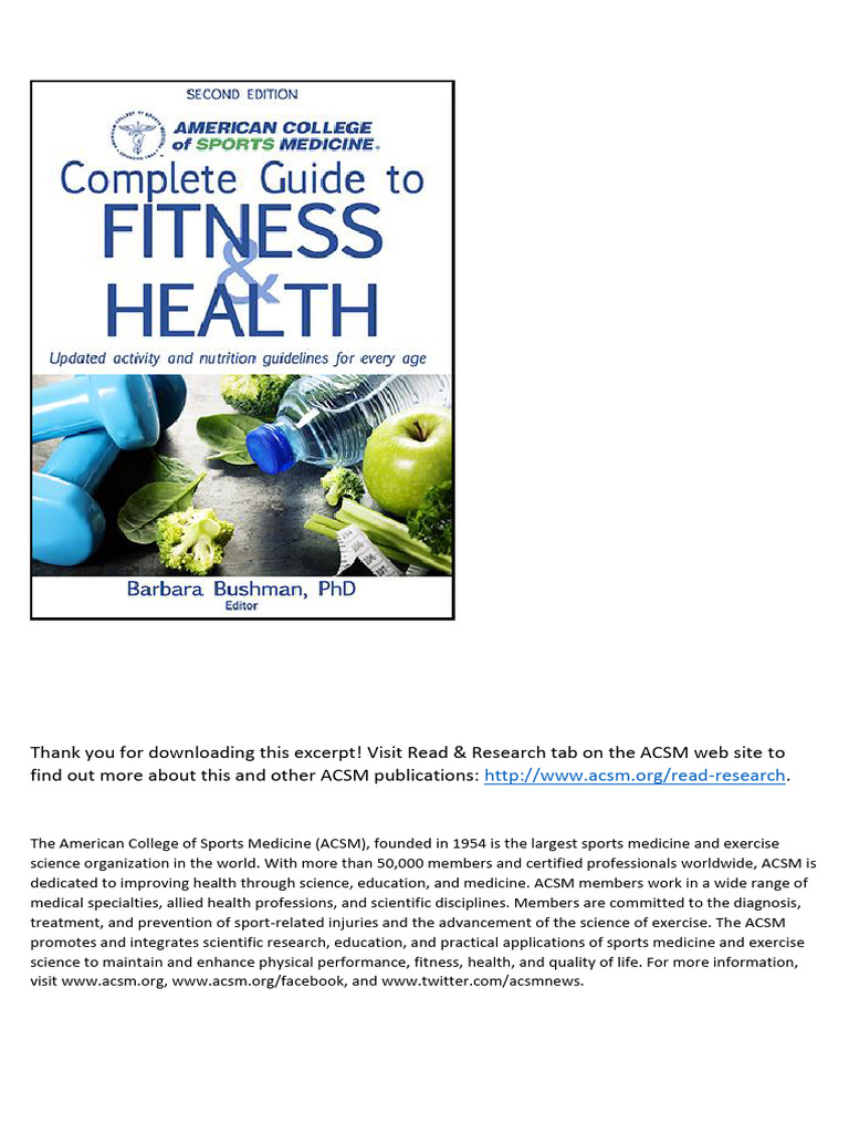 Acsms Complete Guide Fitness Health | PDF | Physical Fitness | Obesity