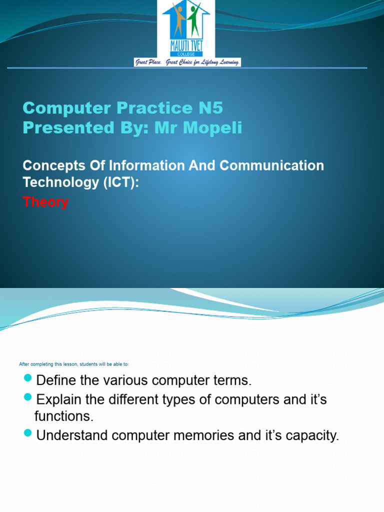 N5 Computer Practice Theory | PDF